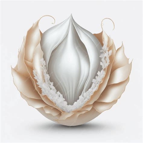 Premium Vector Pearl In A Shell Vector Illustration White Background Premium Vector Pearl In A Shell Vector Illustration White Background