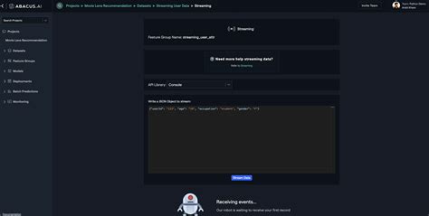 Abacus AI Data Ingestion Streaming