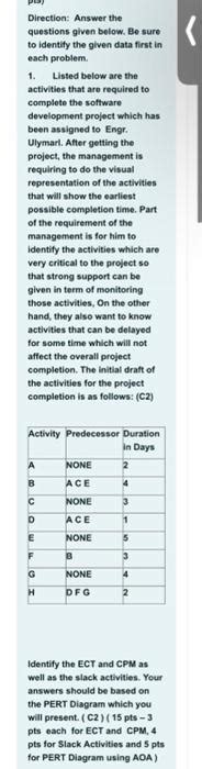Solved Direction Answer The Questions Given Below Be Sure