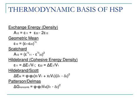 Ppt Hansen Solubility Parameters Powerpoint Presentation Free
