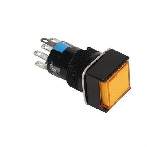 16mm Yellow Square Indicator Push Button At Rs 75 Piece दबाने वाले बटन In Samalkha Id