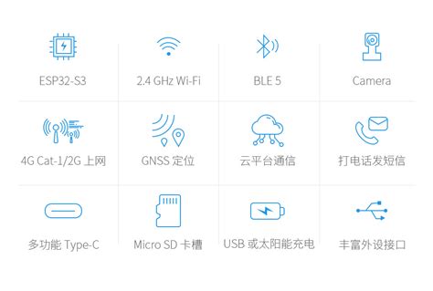 Esp32 S3 A7670e 4g开发板 支持lte Cat 1 2g Wifi 蓝牙 电话 短信 Gnss定位 4g随身wifi 带摄像头 扬声器 天线 18650电池