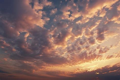 Premium Ai Image Cloudy Skies And Sun Rising Background