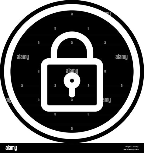 Essential Element Lock Icon Stock Vector Image Art Alamy