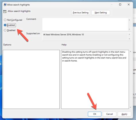 How To Enable Or Turn Off Search Highlights In Windows