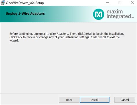 Onewireviewer Installation Troubleshooting Guide Windows 10 Documents Other Products En