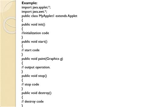 applet programming ppt download