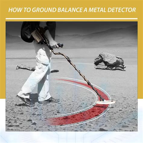 How To Balance The Metal Detector On The Ground