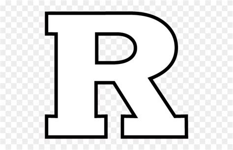 Rutgers New Look Uniforms Rutgers Block R White Hd Png Download