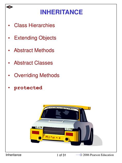ppt inheritance class hierarchies extending objects abstract methods