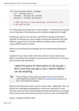 Designing Modules In Python PDF