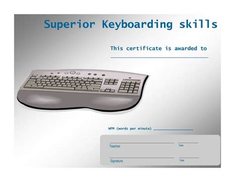 Keyboard Skills Ppt