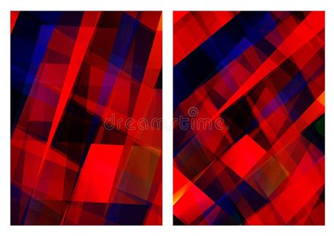 Geometric Abstract Background Consists Of Multi Colored Rectangles Stock Vector Illustration