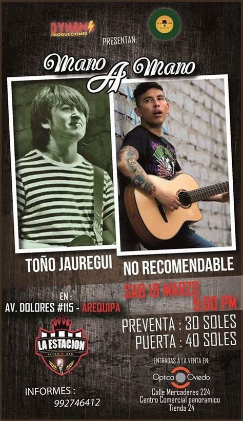Toño Jauregui Y No Recomendable En Arequipa Mano A Mano 19 De Marzo