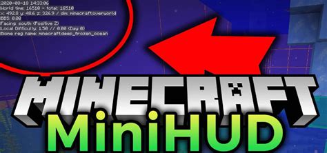 Minihud для Майнкрафт 1202 1194 1193 Tl Лаунчер Майнкрафт скачать Официальный сайт