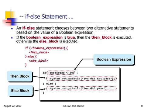 Selection Statements August ICS The Course Ppt Download
