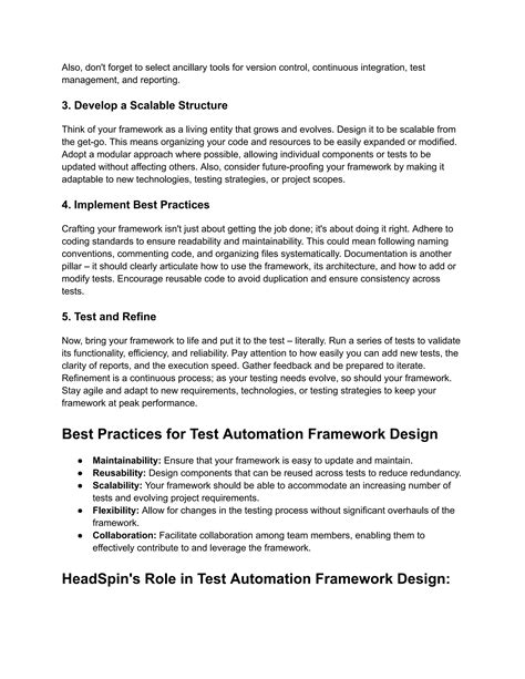 The Essence Of Test Automation Framework Designpdf