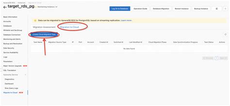 hands on lab migrate user created postgresql to apsaradb rds for
