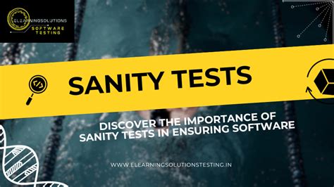 Conducting Sanity Tests Ensuring Software Quality And Reliability