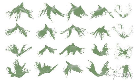 Bitmap Transparent Background Splatter Wall Stickers Cold Plant