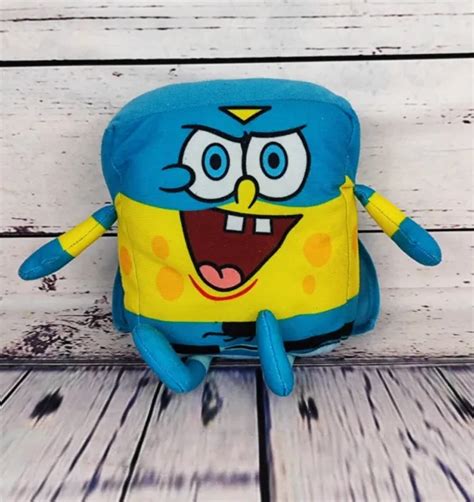 Nickelodeon Spongebob Squarepants 8 Plush Soft Toy Superhero Sponge Bob Used £9 99 Picclick Uk