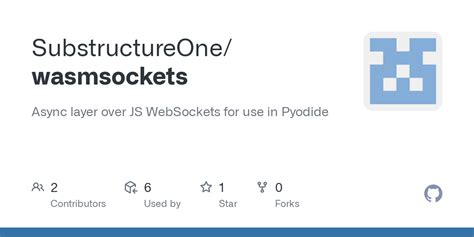 GitHub SubstructureOne Wasmsockets Async Layer Over JS WebSockets For Use In Pyodide