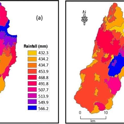 the weighted average values of surface runoff q curve number cn