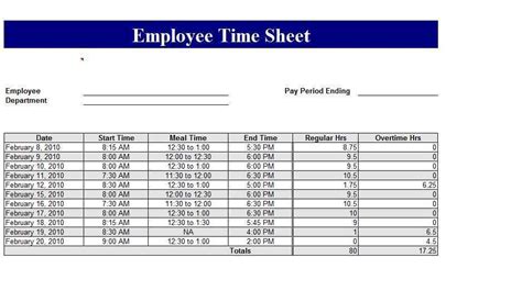 Customize Our Free Excel Spreadsheet Time Card Template Now For Excel Spreadsheet Time Card