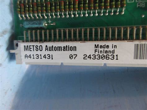 Metso Automation Biu 84 Binary Input Module A413143 Rev 07 Valmet Plc