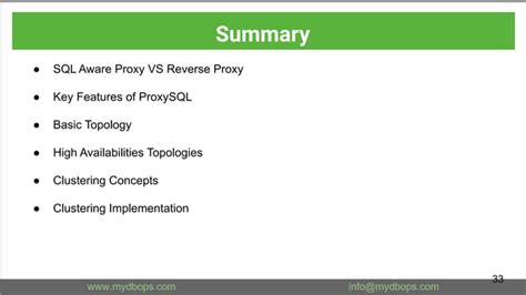 Proxysql High Availability Clustering Ppt