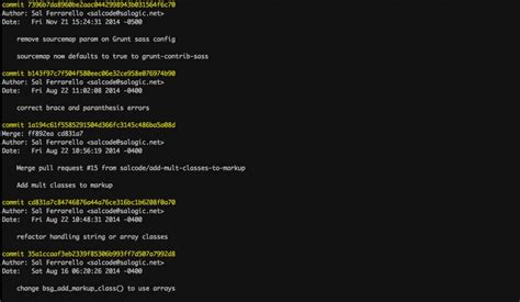 Improve Git Log Sal Ferrarello