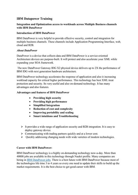 IBM DataPower Training By Nisa Trainings Issuu