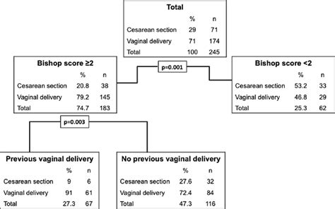 Decision Tree Classifications For Caesarean Sections Following