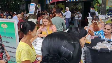 12 8 2023 သရက်တောကျောင်းတိုက် သဘာဝတရားရိပ်သာ၌ နေ့စဥ် ထမင်း ဟင်း အဟာရဒါန ကုသိုလ်ဘဏ်။ Ph