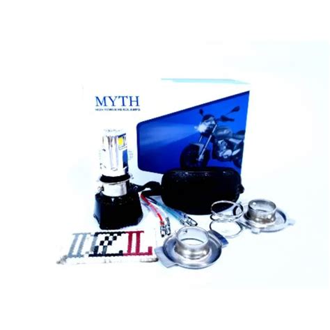 Lampu Utama Led Myth 3 Sisi Headlamp H6 H4 Hs1 6000k Ac Dan Dc 3sisi