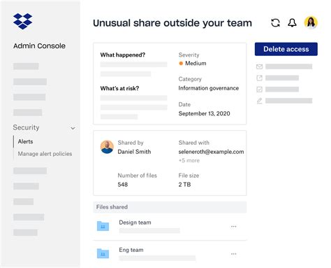 Enterprise Security Dropbox Business