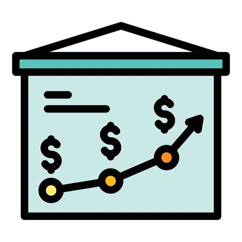 Broker Money Banner Icon Color Outline Vector 15392373 Vector Art At