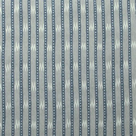 Zig Zag Navy And Grey Fabric Striped Design Fabric