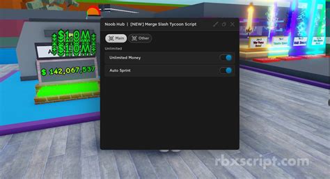 Merge Slash Tycoon Inf Money Auto Sprint Anti Afk Scripts Rbxscript