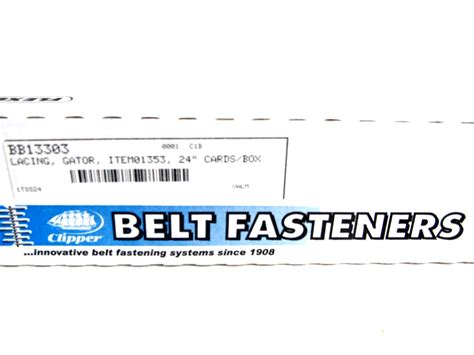New Flexco Clipper 01353 Lacing Belt Fasteners 10 24 Per Box Ux1ss24 Sb Industrial Supply Inc
