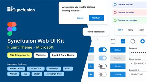 syncfusion web ui kit fluent theme figma