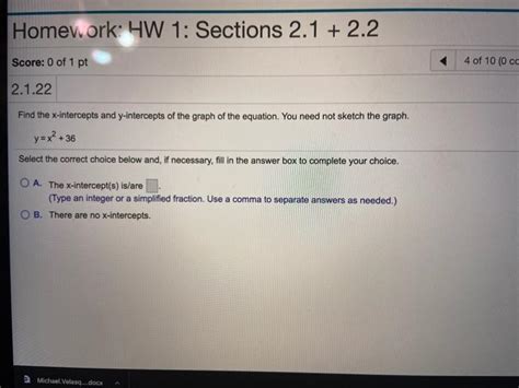 Solved Homework Hw 1 Sections 2 1 2 2 Score 0 Of 1 Pt 4