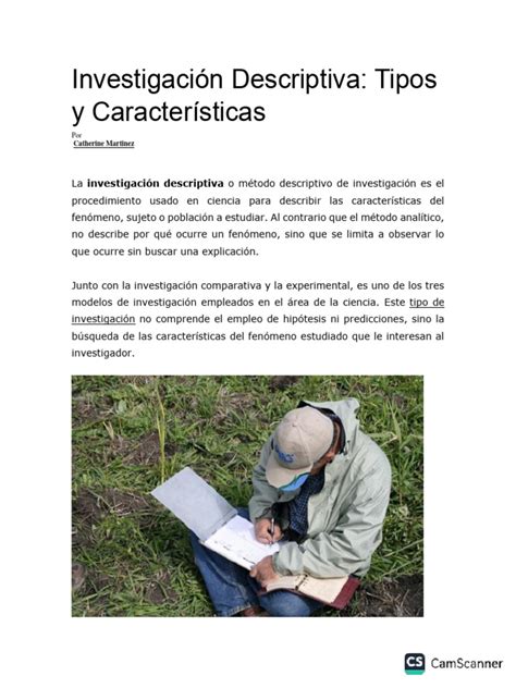 Investigación Descriptiva Pdf