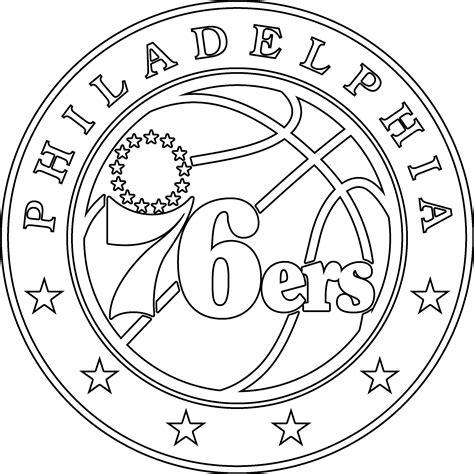 Sixers Logo Black Background