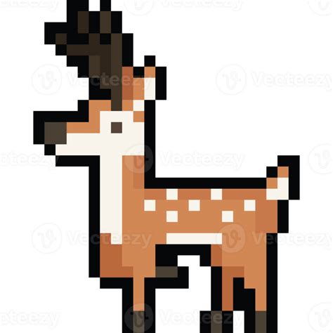 Deer Head Pixel Art At Jessie Dupras Blog