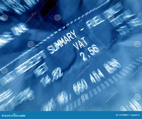 VAT Receipt Stock Image Image Of Currency Euro European 1215889