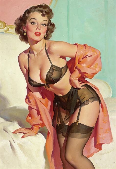 Retro Pin Up Woman In Lingerie Ai Art By Stanley Marquardt Fine Art