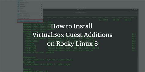 how to install virtualbox guest additions on rocky linux 8