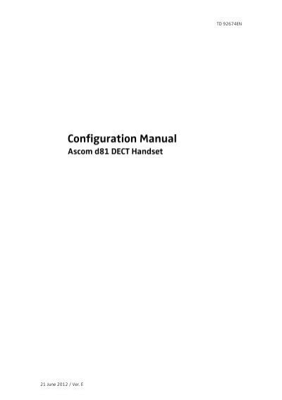configuration manual ascom d81 dect handset td ascom us