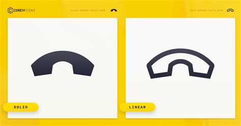 Phone Call End Icon · Linear · Coreui Icons · Svg Javascript